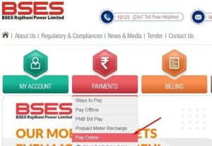 BSES Bill Payment Online - Delhi Rajdhani & Yamuna Bill